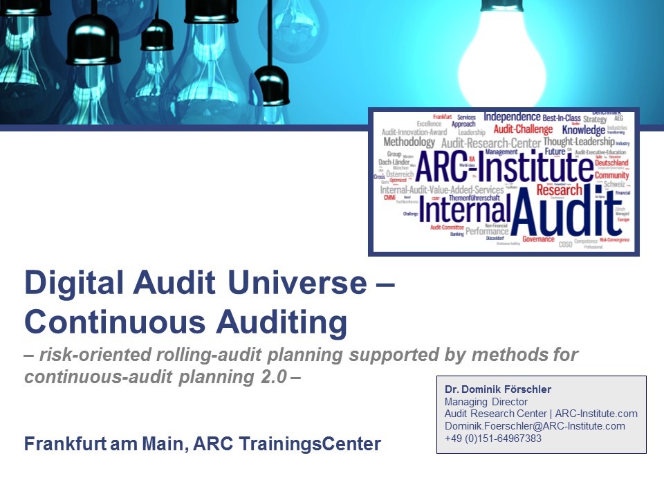 Digital Audit Universe – Continuous Auditing - Interne Revision Training